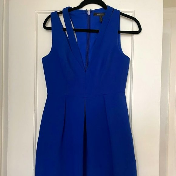 BCBG | Dresses | Bcbg Blue Cocktail Dress | Poshmark